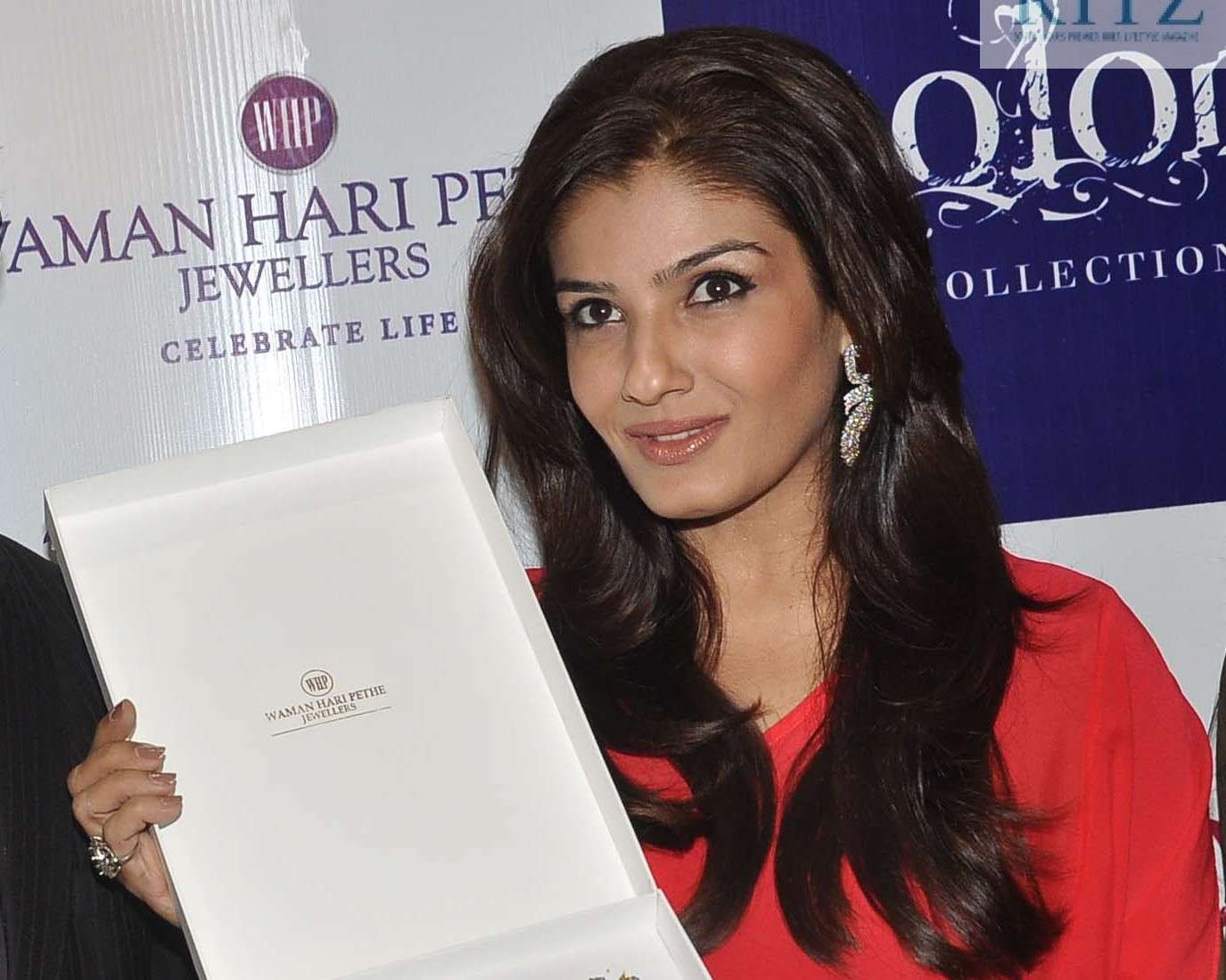 Mr. Aditya Pethe with Raveena Tandon while launching the Exclusive new ...