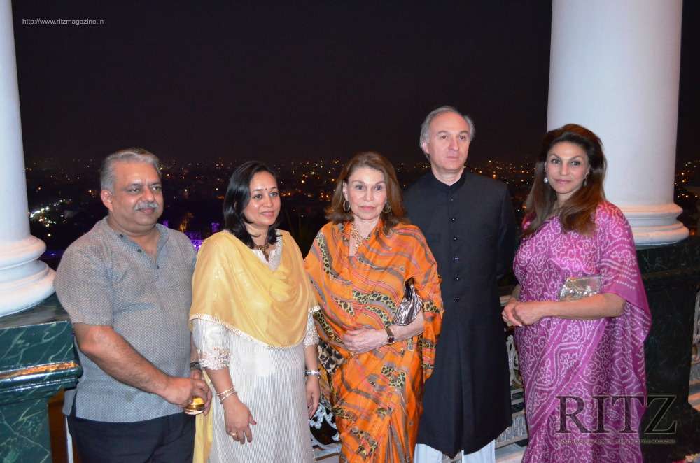 R to L Princess Shehkar,Prince Azmet Princess Esra with guests | RITZ