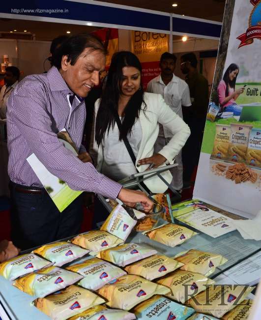 Consumers sampling snacks at the ‘Crispetts’ stall at ‘The Great Food ...