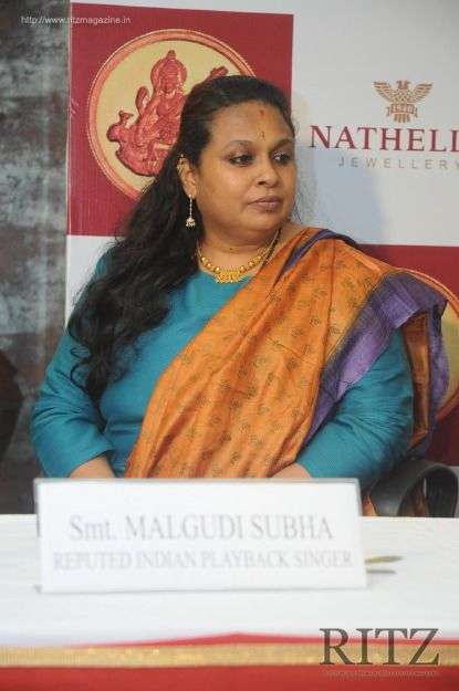 Singer Malgudi Subha launches special edition Saraswathi Gold Coin at ...
