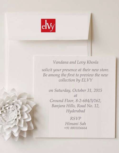 Elvy Store launch – Invite | RITZ