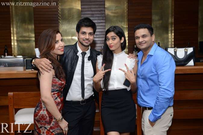 Asha Mehta, Shakti Arora, Neha Saxena and Mahavir Mehta pose for the ...