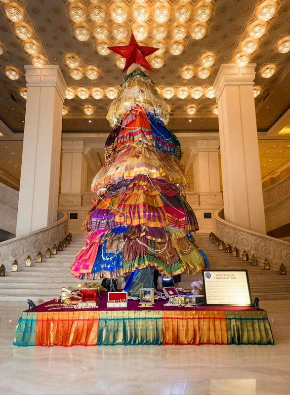 Silk Christmas Trees