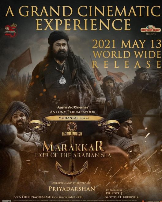 Marakkar to hit screens worldwide on May 13th 2021 ! | RITZ