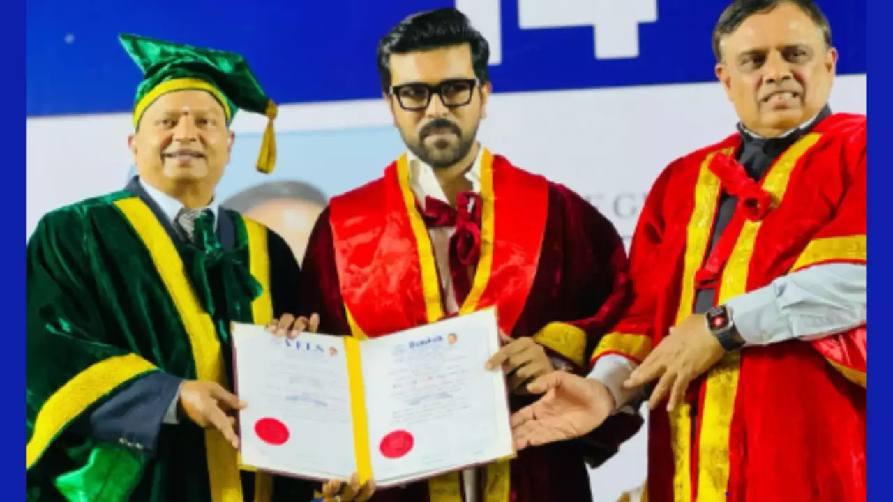 Ram Charan conferred honorary doctorate by Vels University | RITZ
